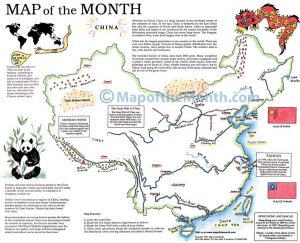 China Map - Maps for the Classroom